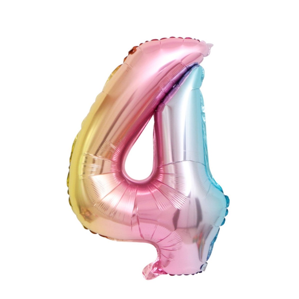 Ombre Pastel Number 4 Foil Balloon, 40 Inches | Party Expert