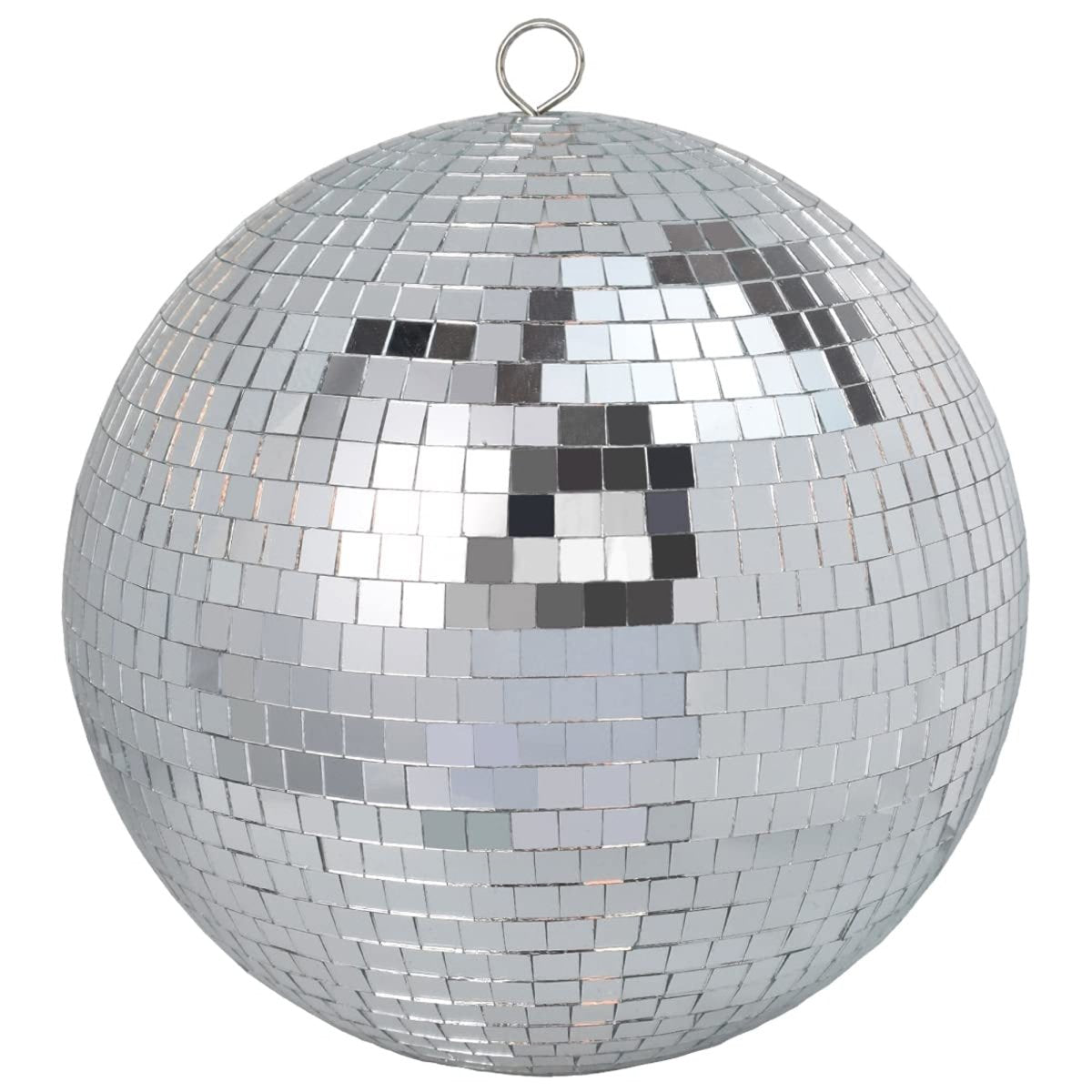 Silver Disco Ball, 16 Inches, 1 Count | Party Expert