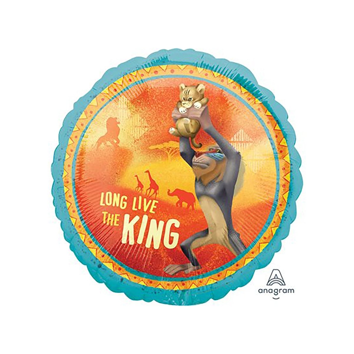 Lion King Round Foil Balloon, 18 Inches, 1 Count | Party Supplies – Party Expert
