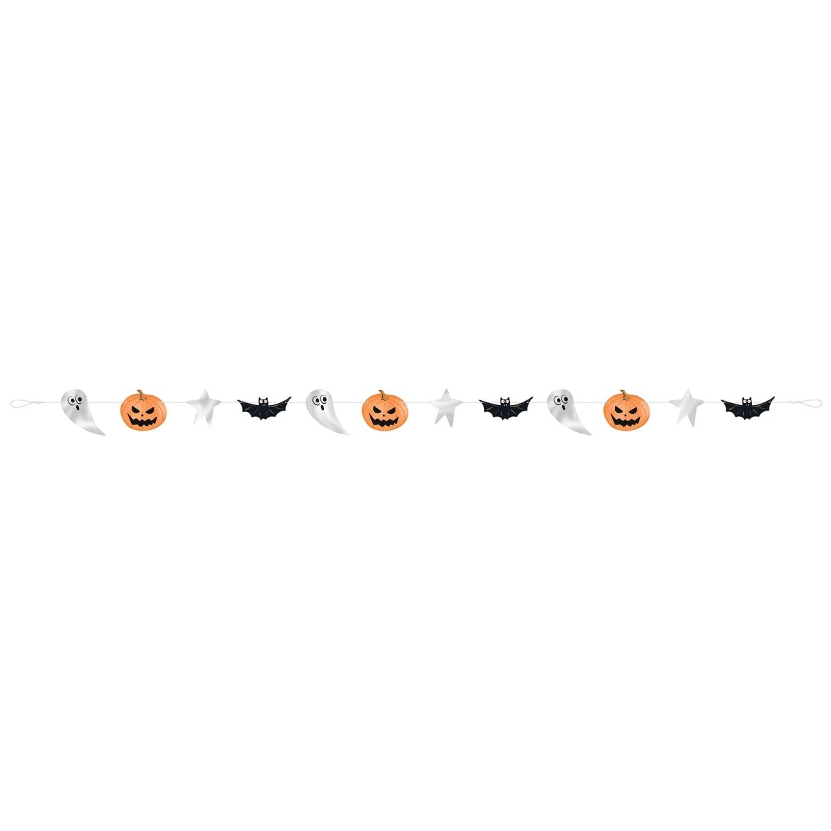 Bats and Boos Pennant Banner, 96 Inches, 1 Count | Party Expert