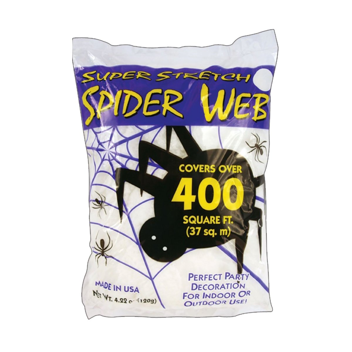White Large Spider Web, 4.2 Oz, 1 Count | Party Expert