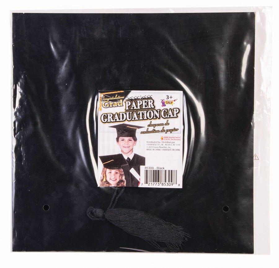 Graduation Black Paper Hat for Kids - Party Expert