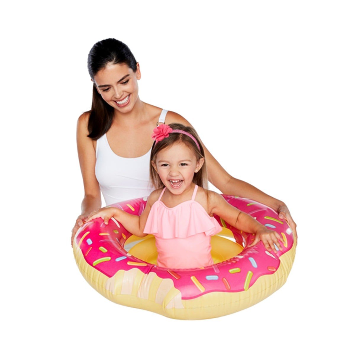 Pink Donut Pool Float for babies - Party Expert