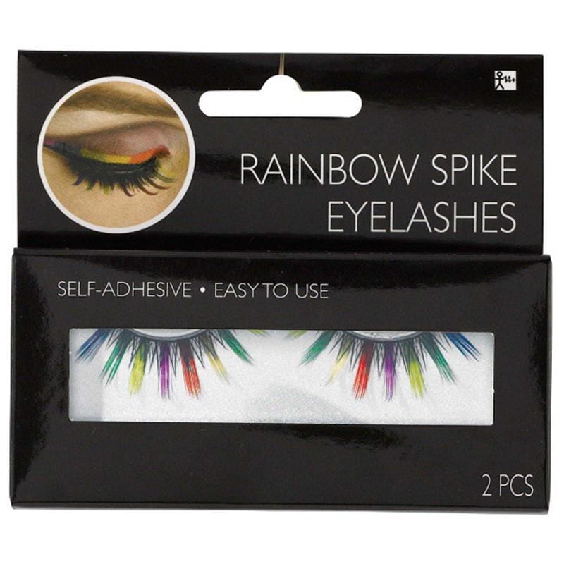 Rainbow Spike Fake Eyelashes | Party Expert