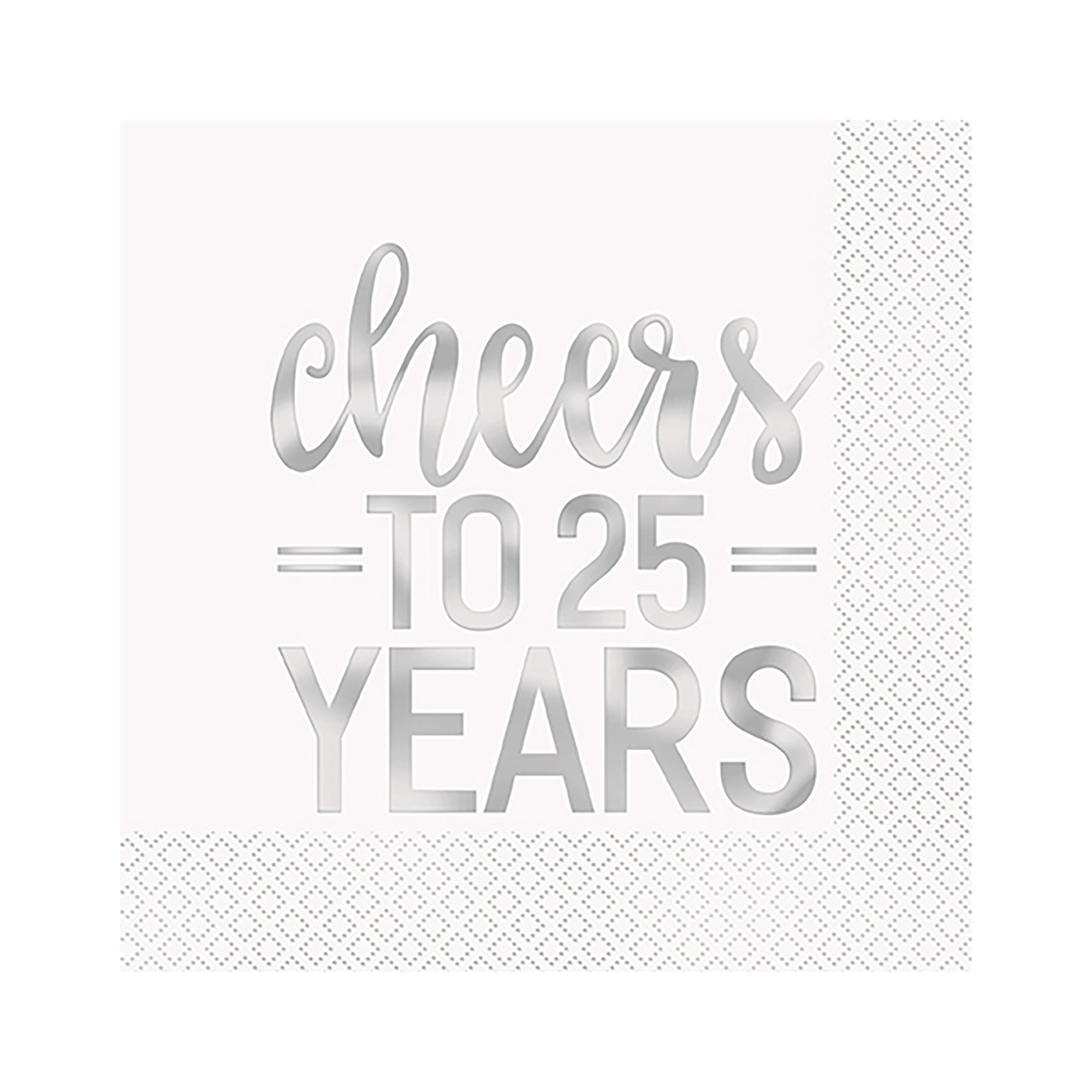 Cheers To 25 Years Wedding Large Lunch Napkins Party Expert cheers-to-25-years-wedding-large-lunch-napkins-party-expert