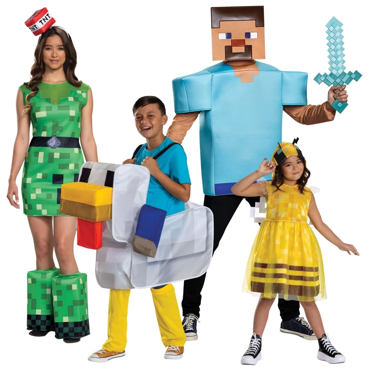 BUNDLE - FAMILY COSTUME - Minecraft – Party Expert