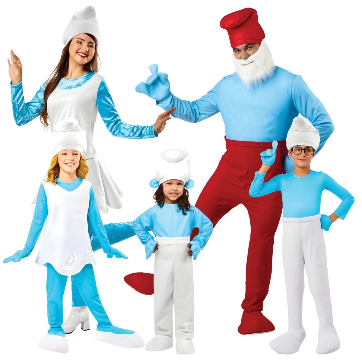 BUNDLE - FAMILY COSTUME - Smurf – Party Expert