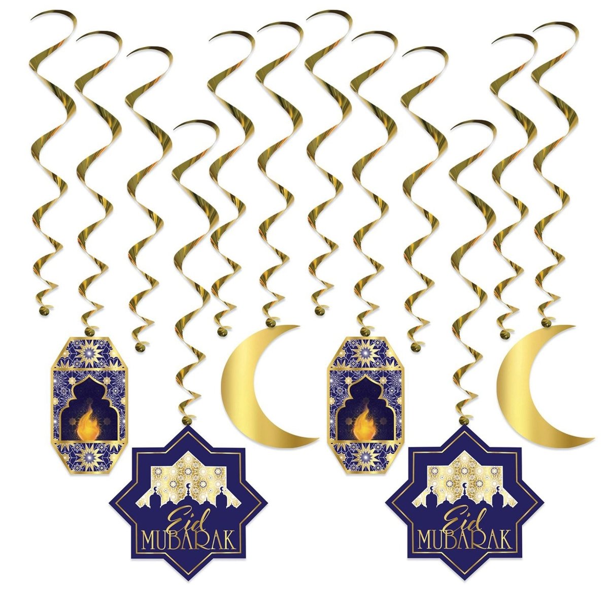 Eid Spiral Decoration Kit with Cutouts | Party Expert