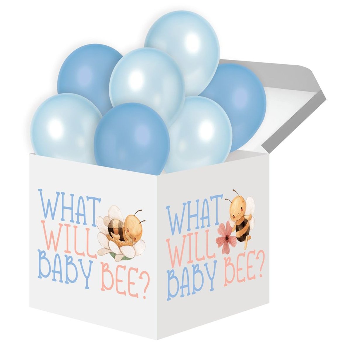 What Will Baby Bee Gender Reveal Balloon Release Box | Party Expert