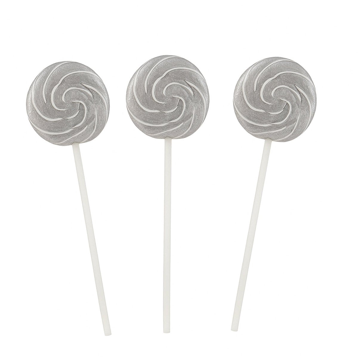 Silver Twirly Pops Lollipops, 24 Count | Party Expert