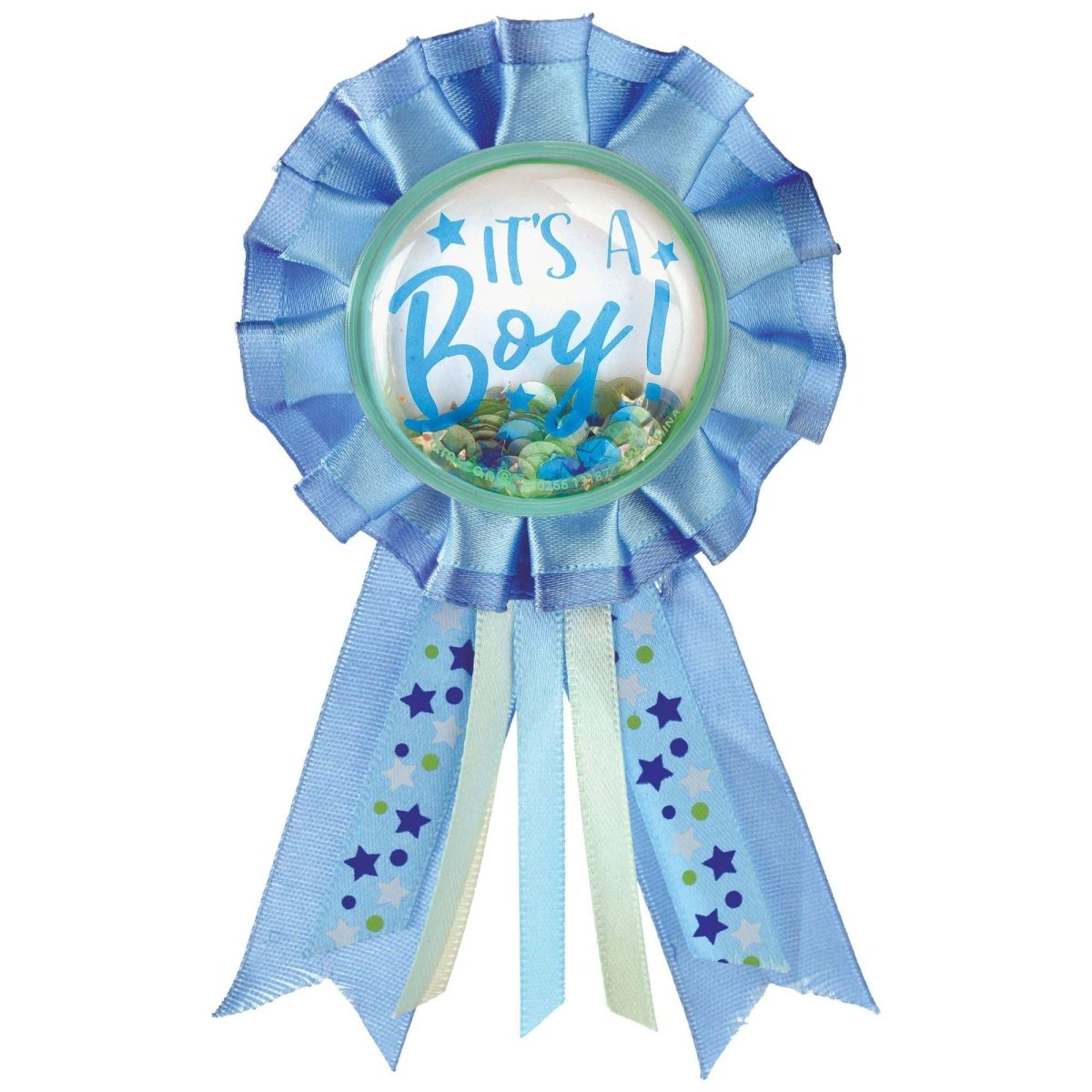 It's a Boy Shaker Award Ribbon, 1 Count | Party Expert