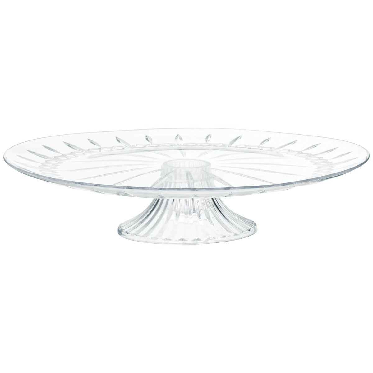Clear Plastic Cake Stand, 13 Inches | Party Expert