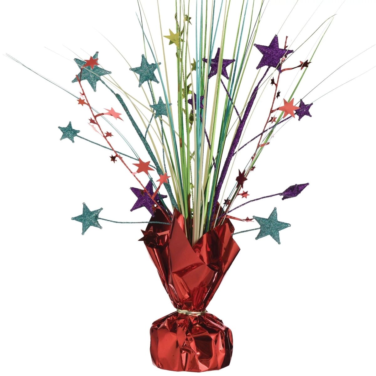 Spray Centerpiece with Stars, Rainbow, 12 Inches | Party Supplies ...