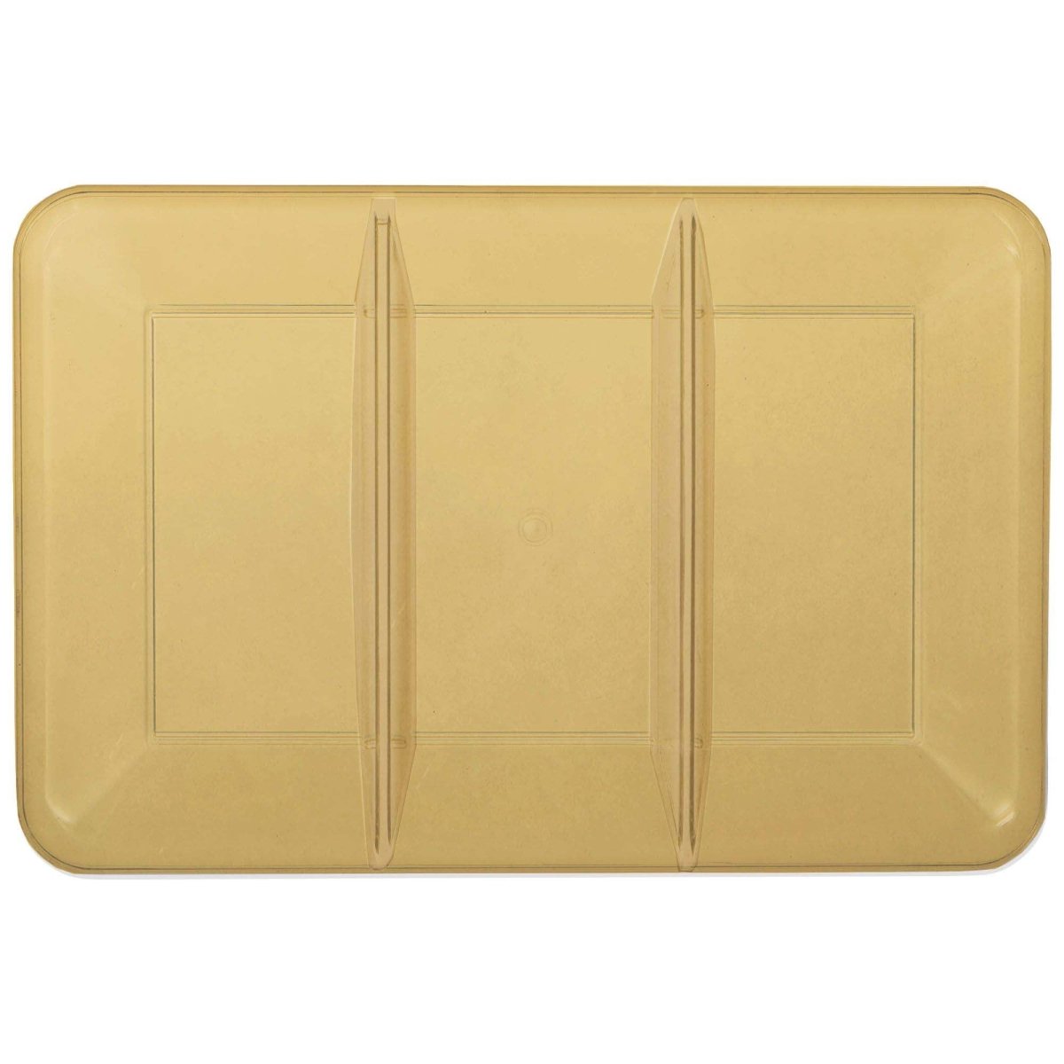 Compartment Tray, Gold, 9.5 x 14 Inches, 1 Count | Party Supplies ...