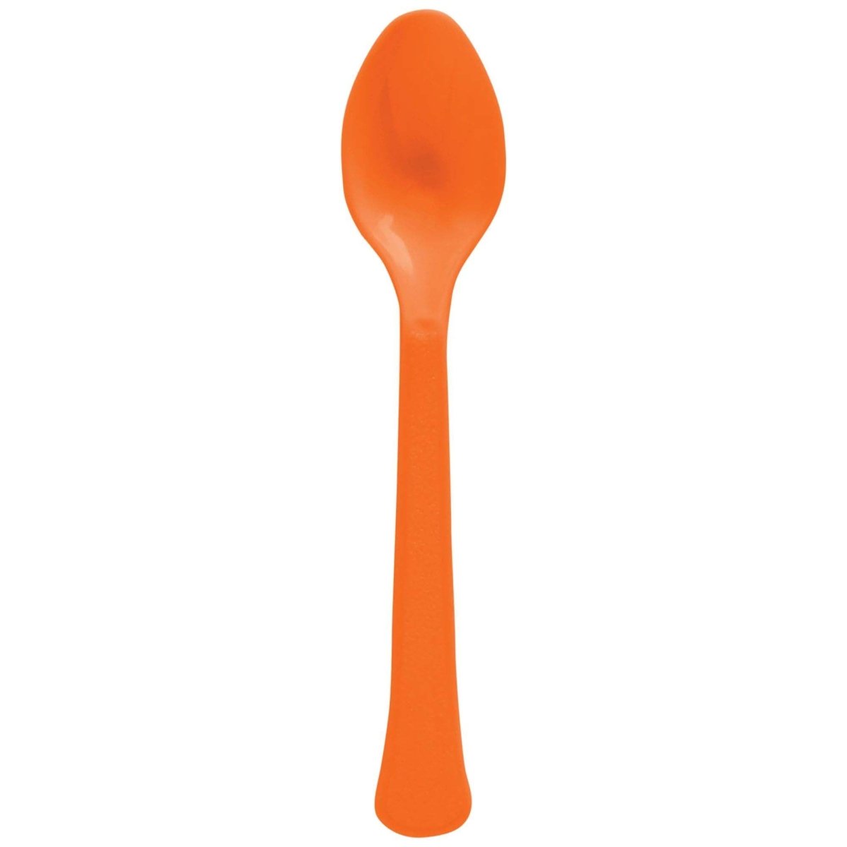 Orange Peel Plastic Spoons, 20 Count | Party Expert