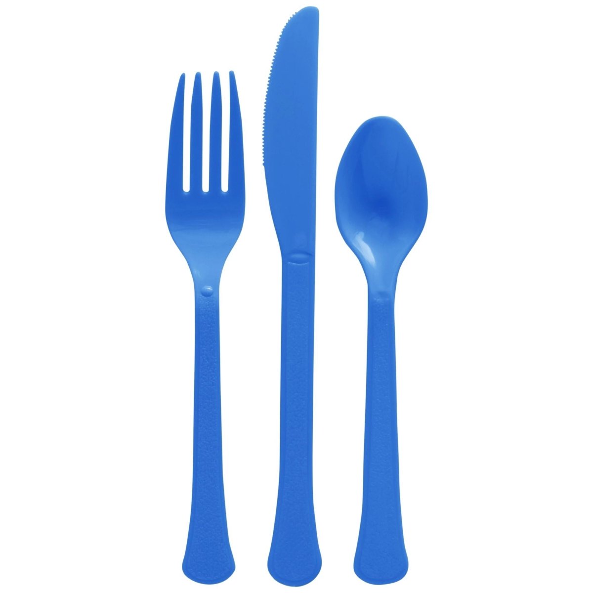 Royal Blue Plastic Assorted Cutlery, 24 Count | Party Expert
