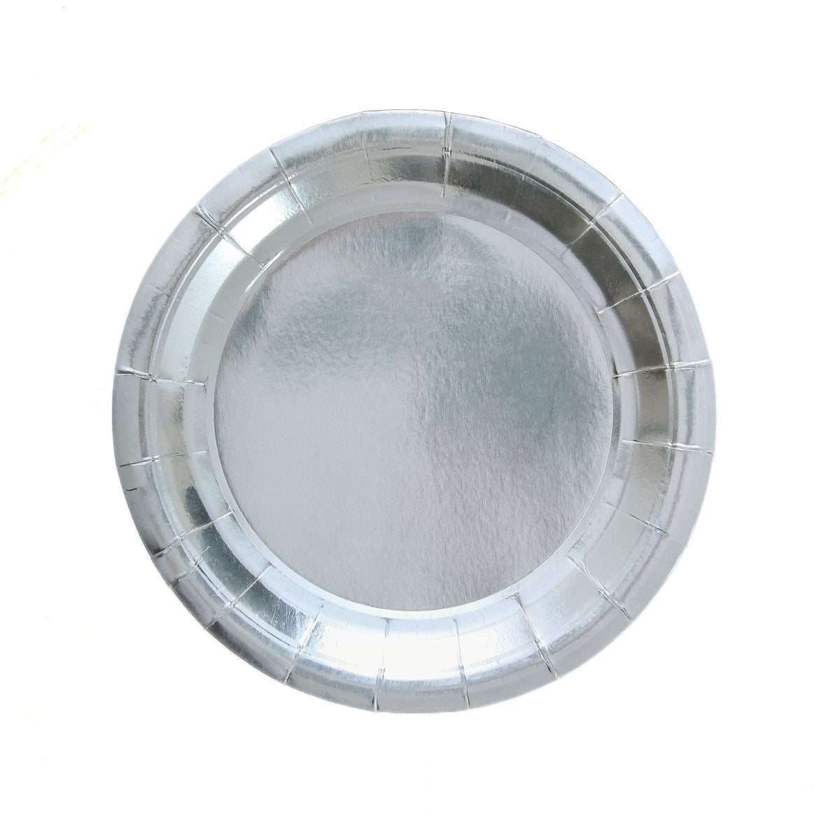 Chrome Silver Small Round Dessert Paper Plates | Party Supplies – Party ...