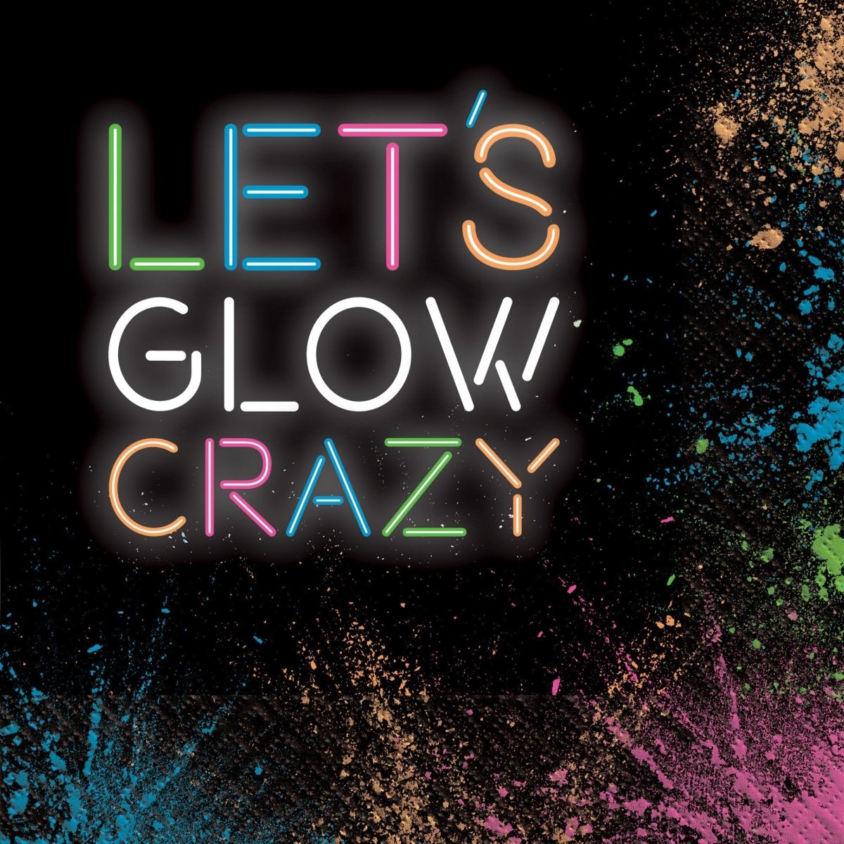 Let's Glow Crazy Large Lunch Napkins, 16 Count | Party Supplies – Party ...