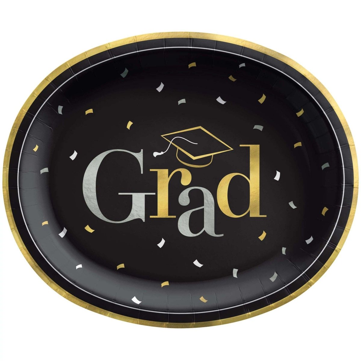 Class Dismissed Large Oval Lunch Paper Plates | Party Expert