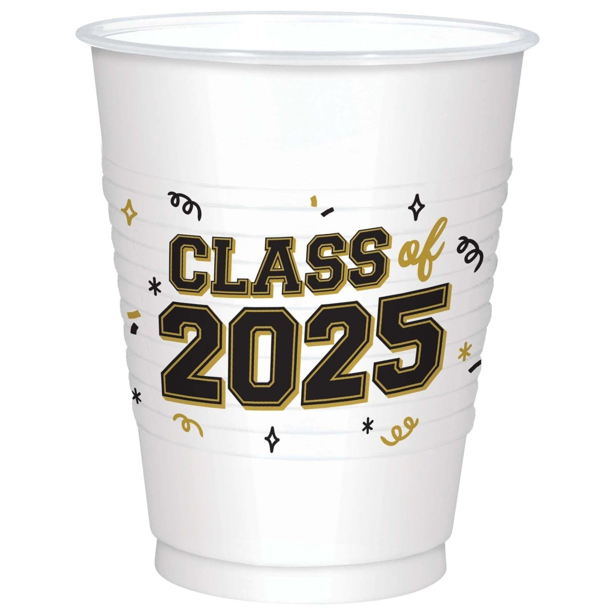 Class of 2025 Plastic Cups, 16 Oz, 25 Count | Party Expert