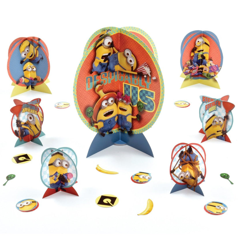 Despicable Me 4 Table Centerpiece Decoration Kit | Party Supplies ...