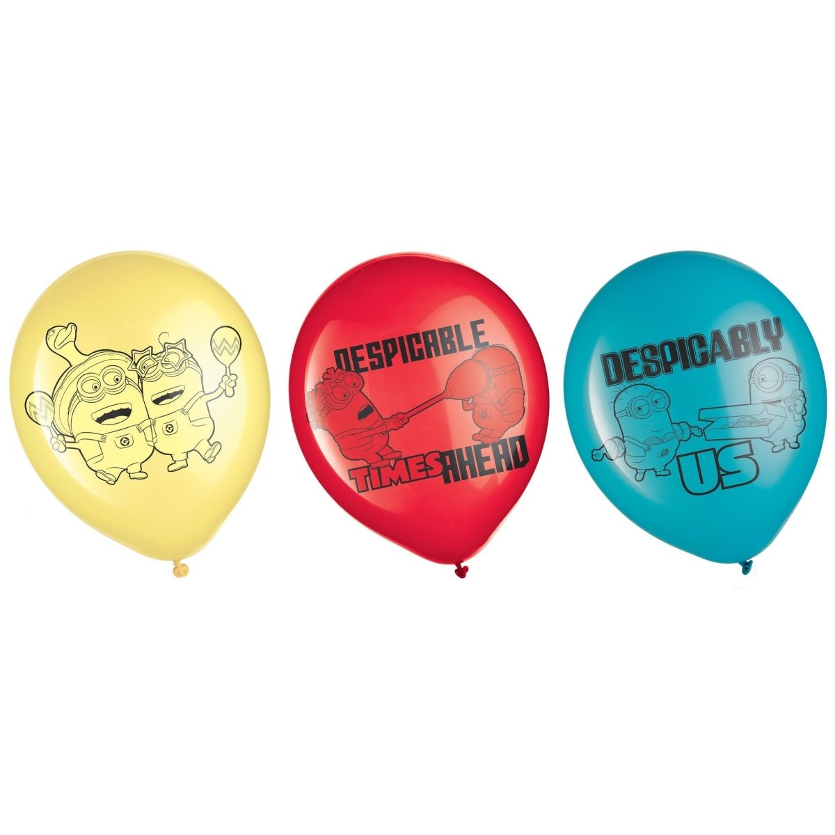 Ballons en latex imprimés de Détestable Moi | Party Expert