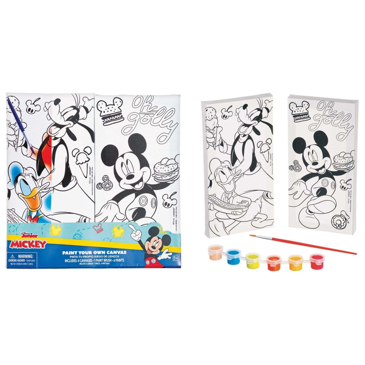 Disney Mickey Mouse Paint your Own Canvas Set, 1 Count | Party Expert