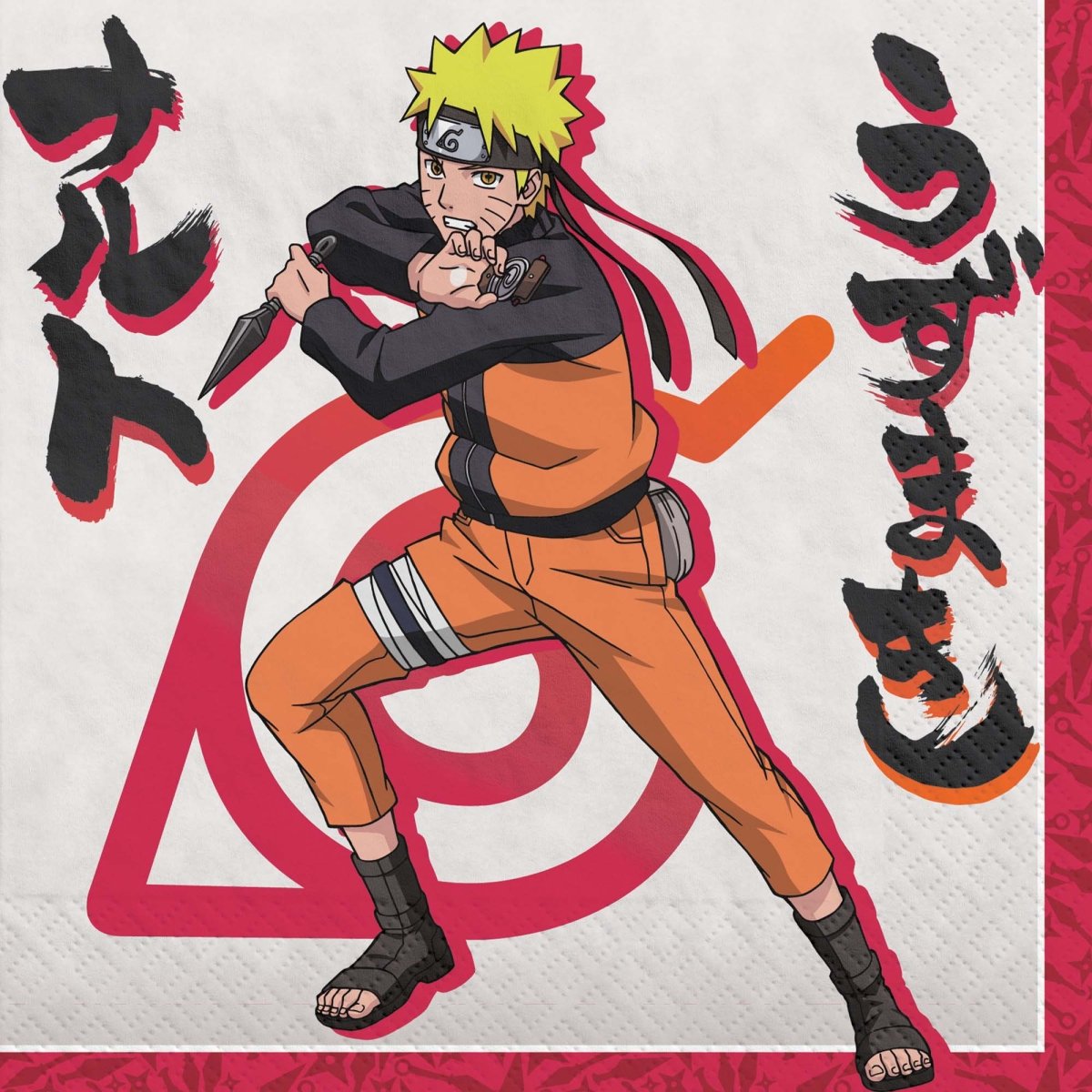 Naruto Birthday Large Lunch Napkins, 16 Count | Party Supplies – Party ...