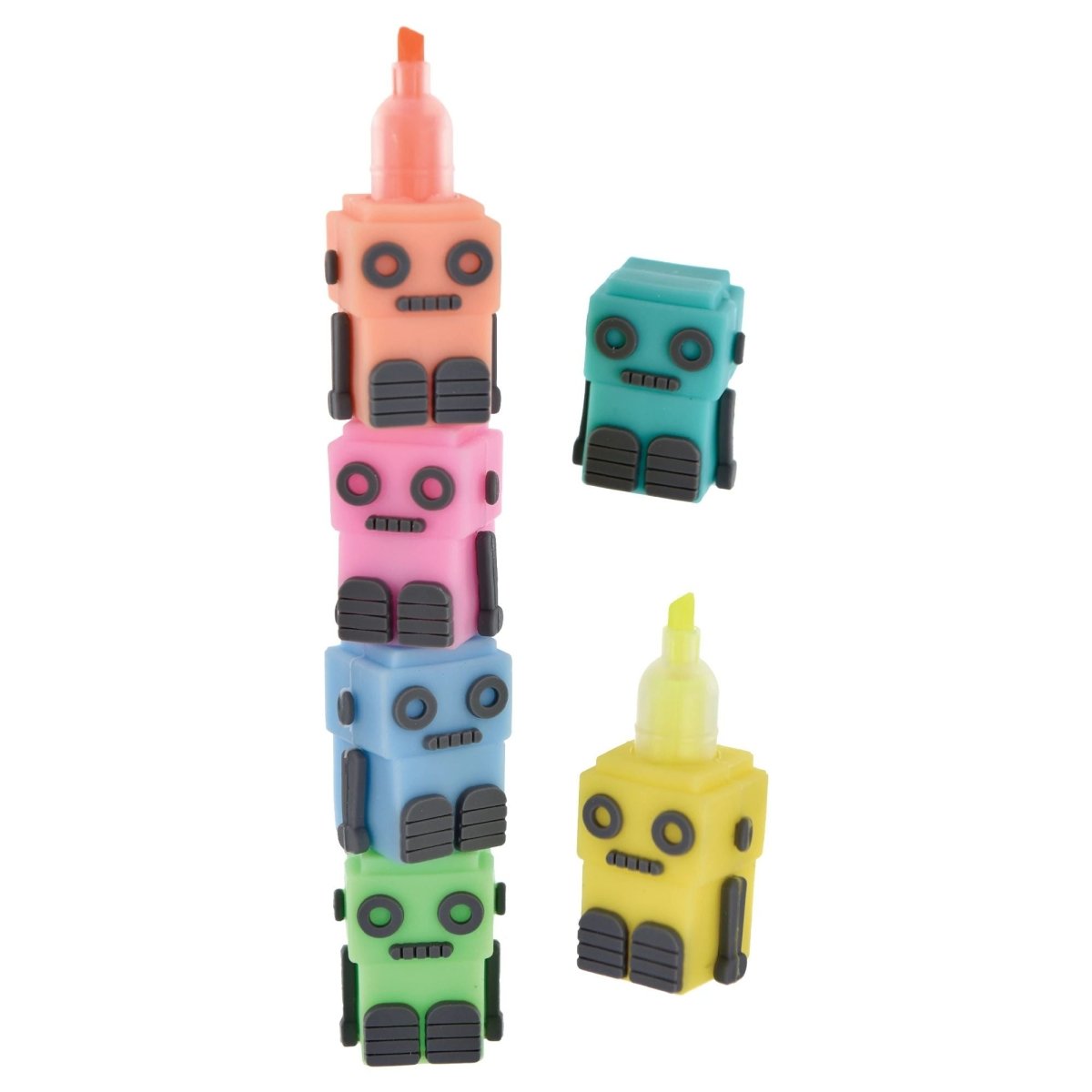 Robot Stackable Markers, 6 Count | Party Expert