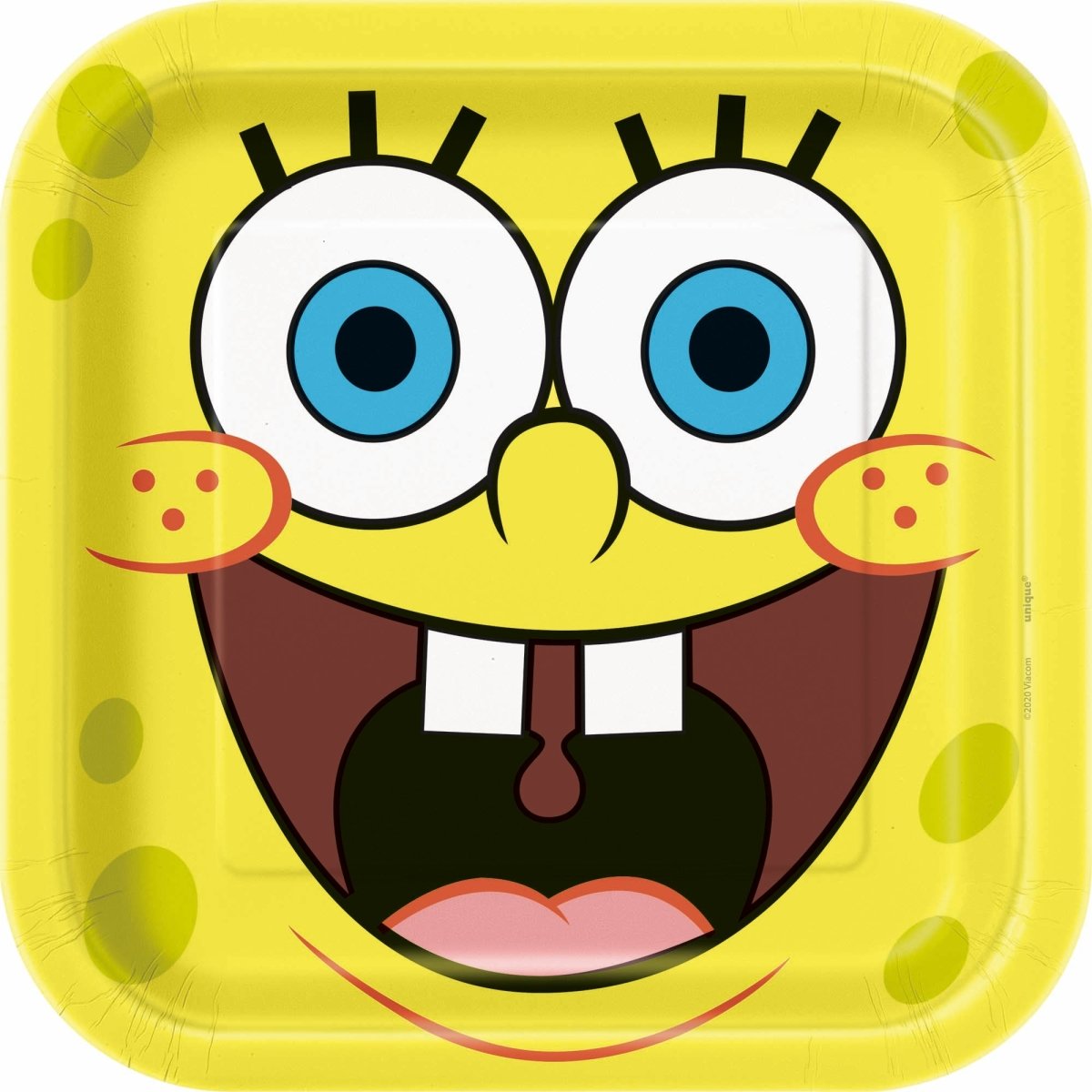 SpongeBob SquarePants Large Square Lunch Paper Plates | Party Supplies ...