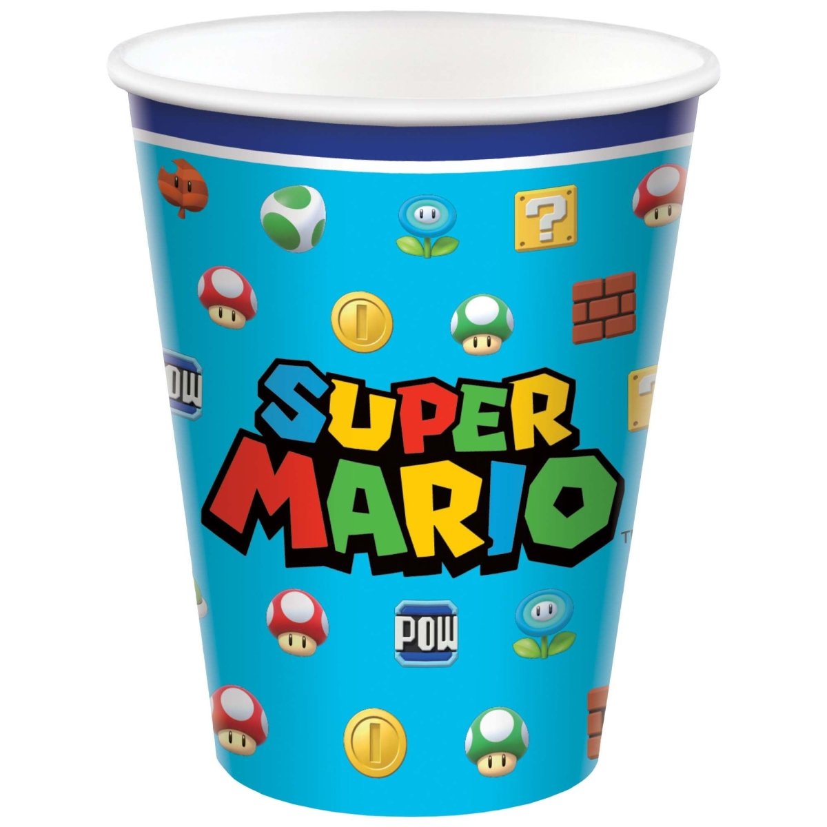 Super Mario Bros Birthday Party Paper Cups, 9 oz | Party Supplies ...