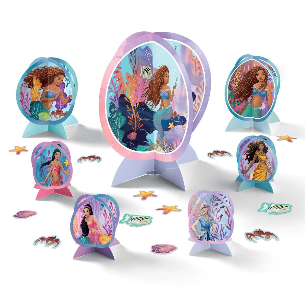 The Little Mermaid Table Centerpiece Decoration Kit | Party Supplies ...