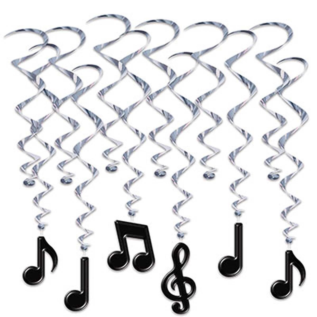 Musical Note Swirl, 12 counts | Party Expert
