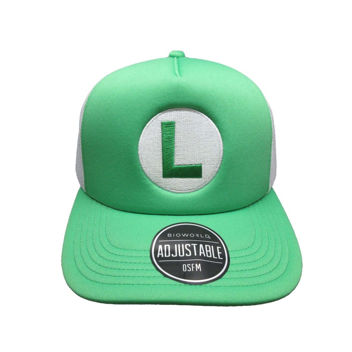 Luigi Green Snapback Cap with Mesh Back for Adults | Party Expert