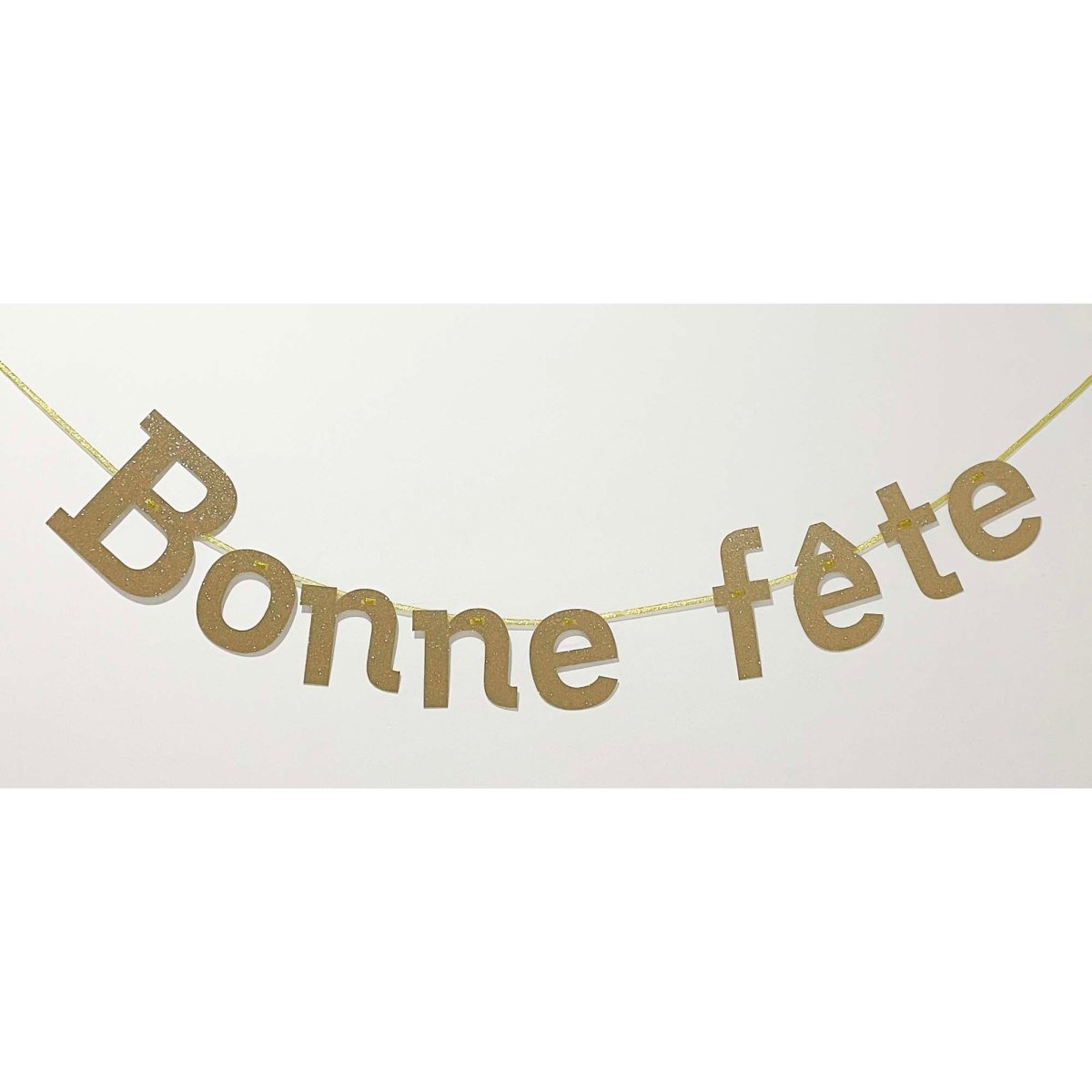 Bannière dorée "Bonne Fête", 94 pouces, 1 unité | Party Expert