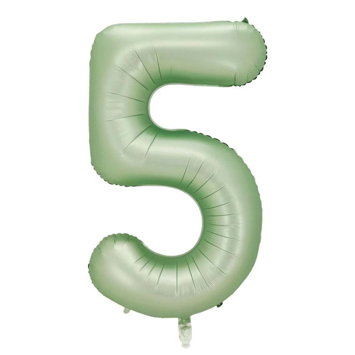 Eucalyptus Matte Green Number 5 Supershape Foil Balloon | Party Expert