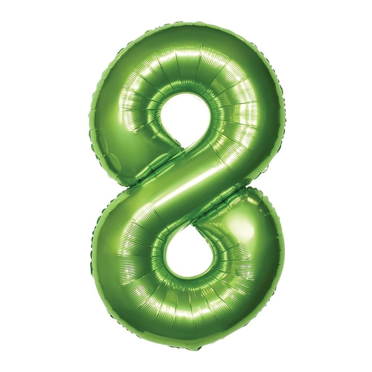 Lime Green Number 8 Supershape Foil Balloon, 40 Inches | Party Expert