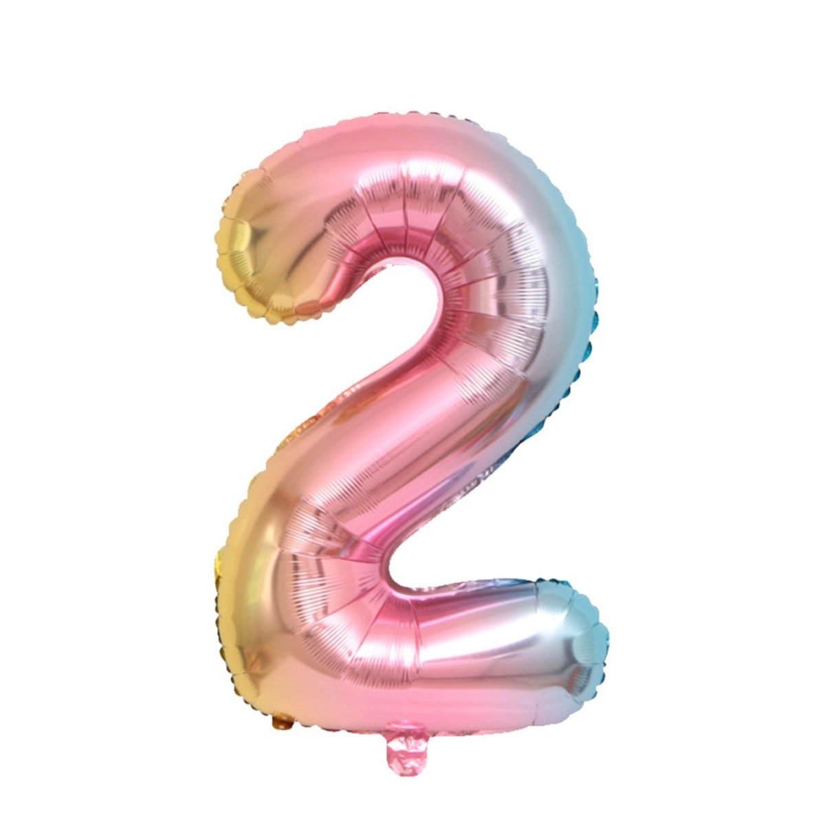 Ombre Pastel Number 2 Foil Balloon, 40 Inches | Party Expert