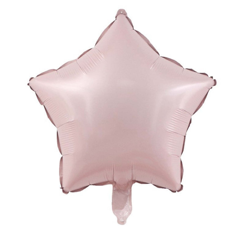 Pastel Light Pink Star Shaped Foil Balloon, 18 Inches | Party Expert