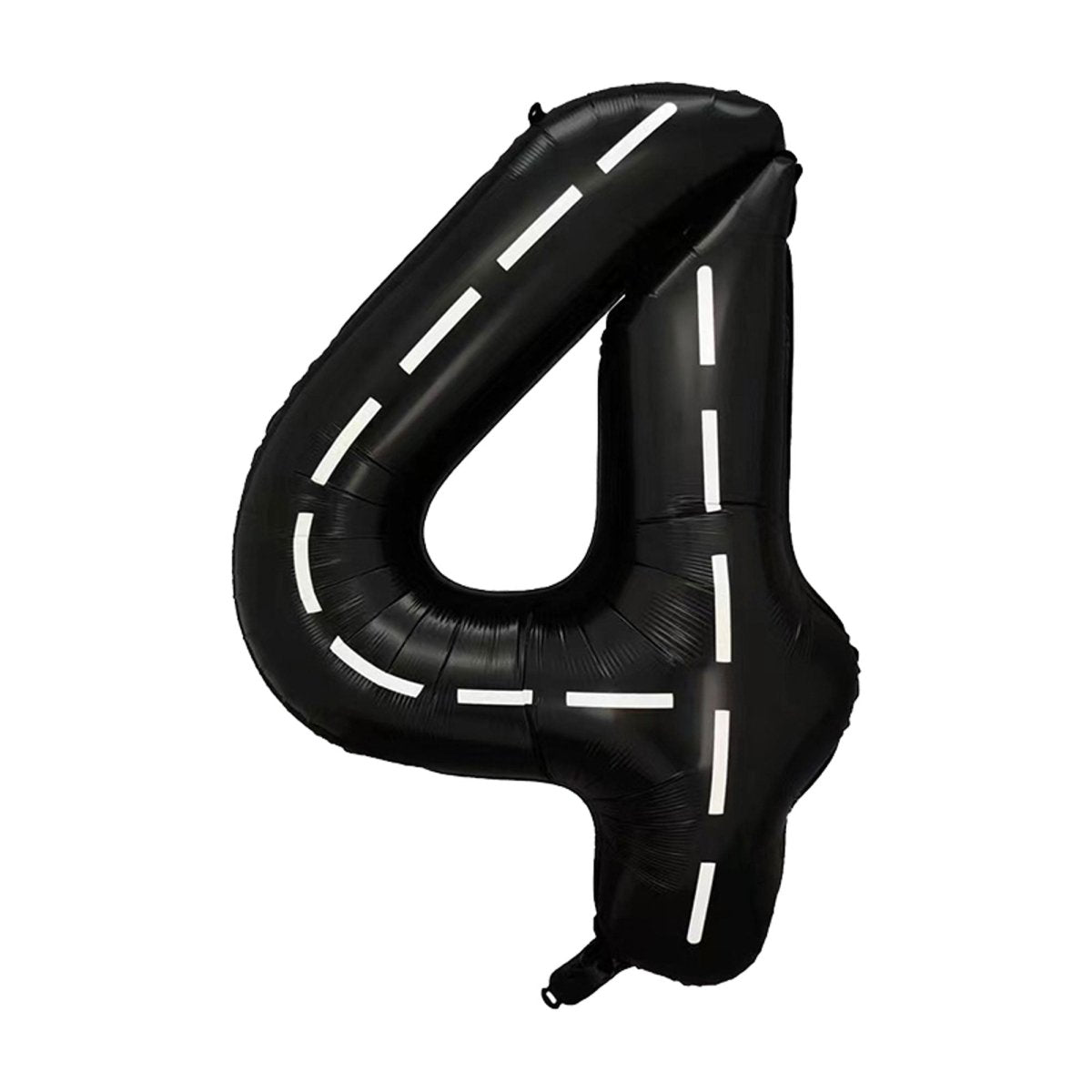 Race Champion Black Number 4 Supershape Foil Balloon | Party Expert