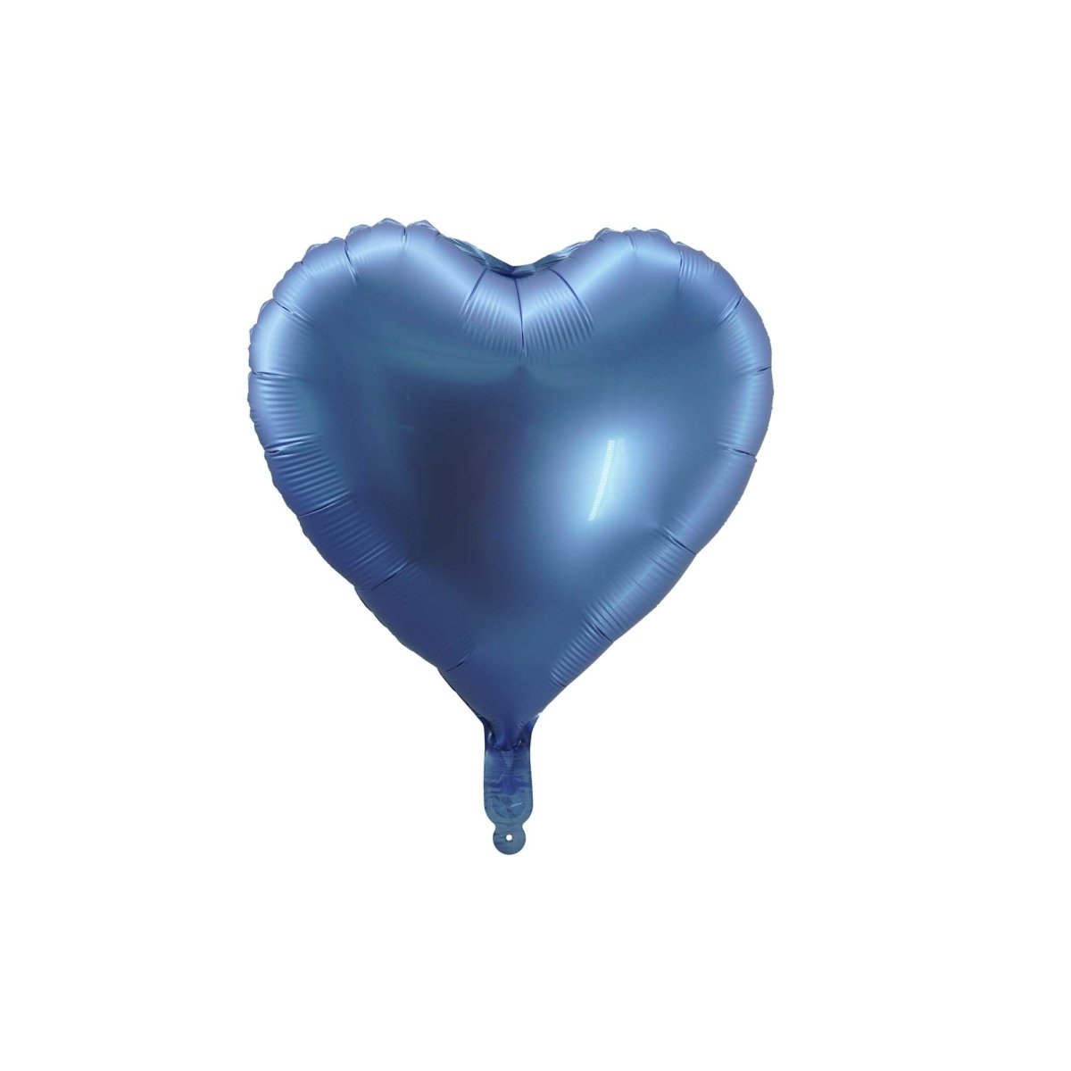 Satin Luxe Royal Blue Heart Shaped Foil Balloon, 18 Inches | Party Expert