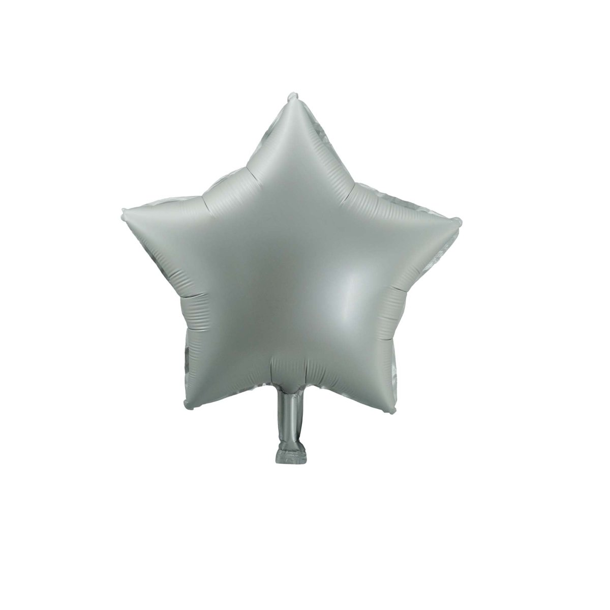 Ballon mylar satiné en forme d'étoile argent | Party Expert