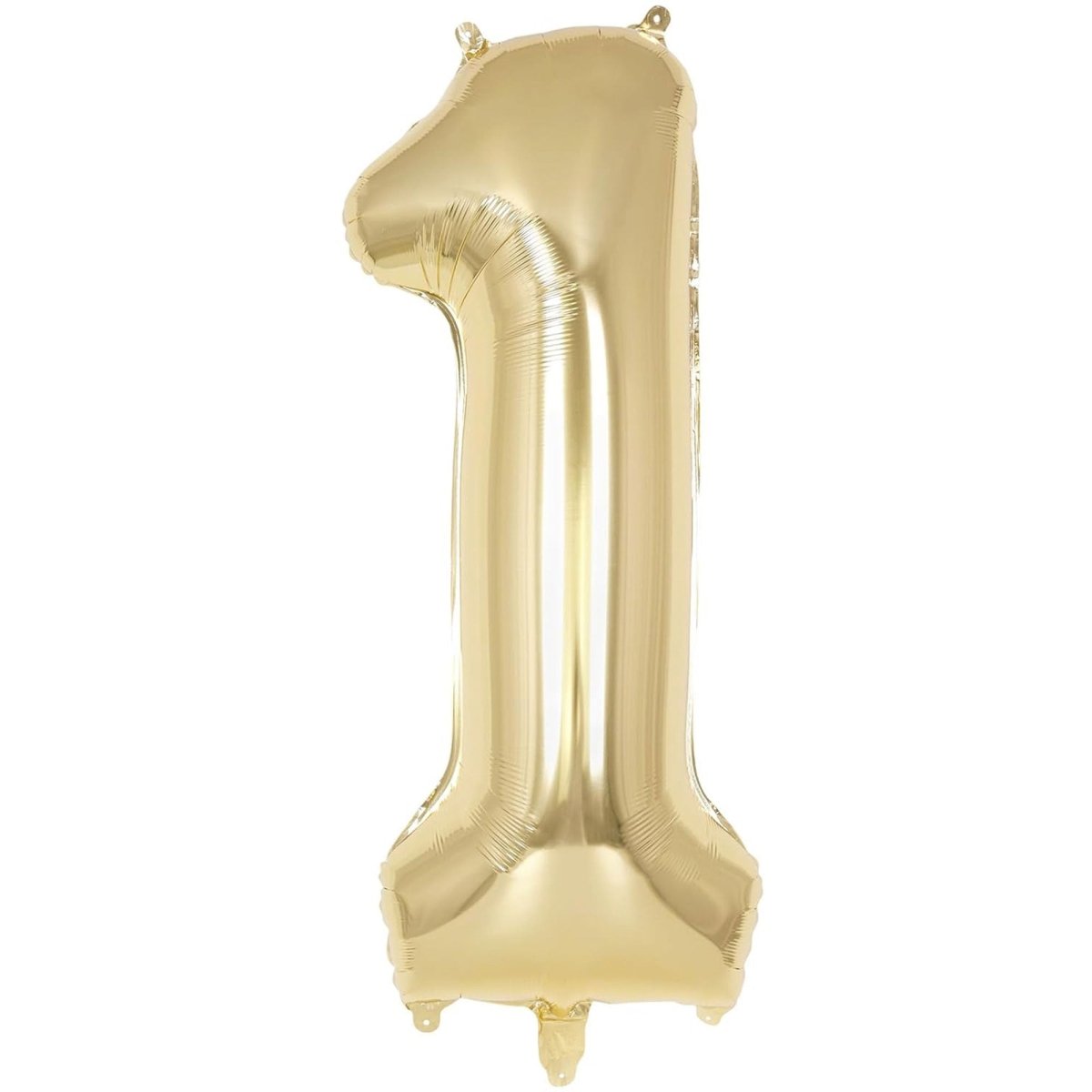 White Gold Number 1 Foil Balloon, 40 Inches, 1 Count | Party Expert