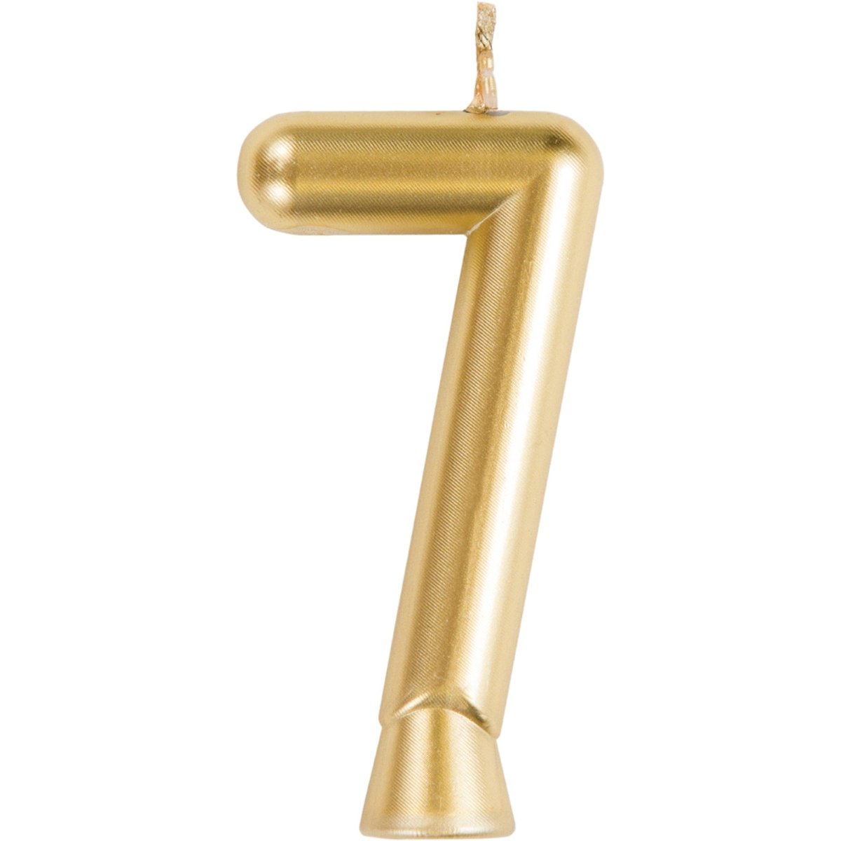 Golden Number 7 Birthday Candle | Party Expert
