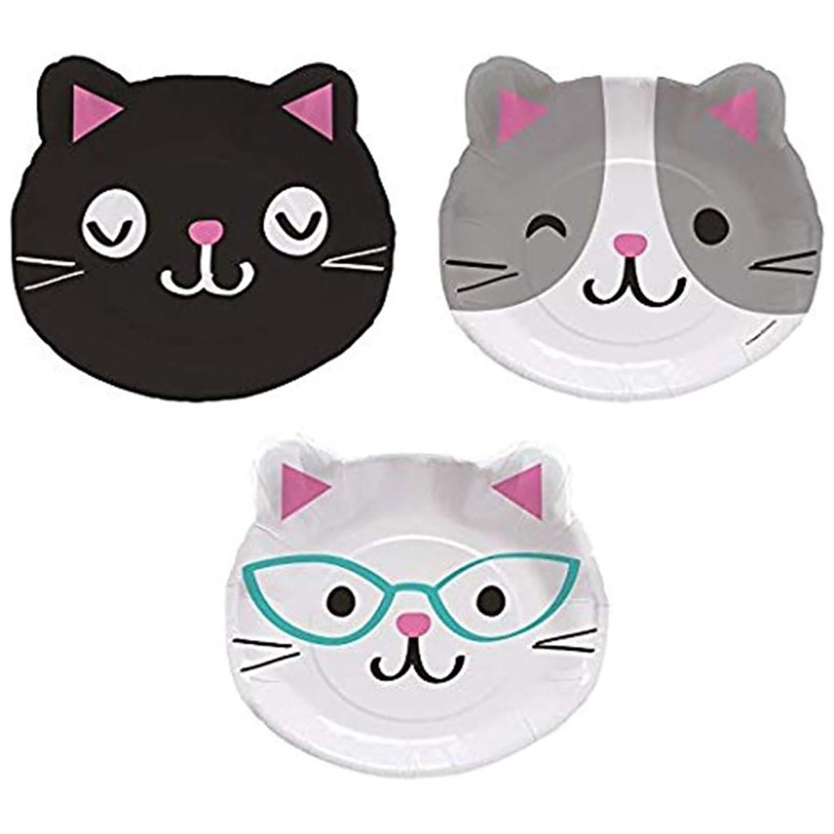 Purr-fect Party Large Lunch Paper Plates, 9 inches | Party Supplies ...