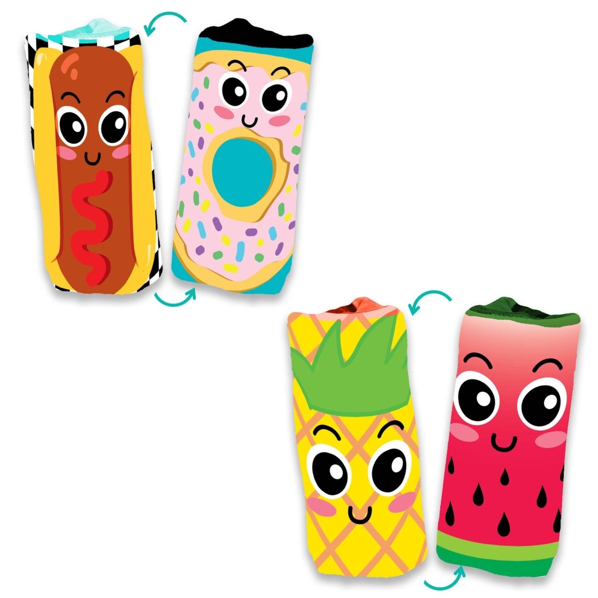 Flippin Foods Plush Water Wiggles Fidget Toy, 1 Count | Party Expert