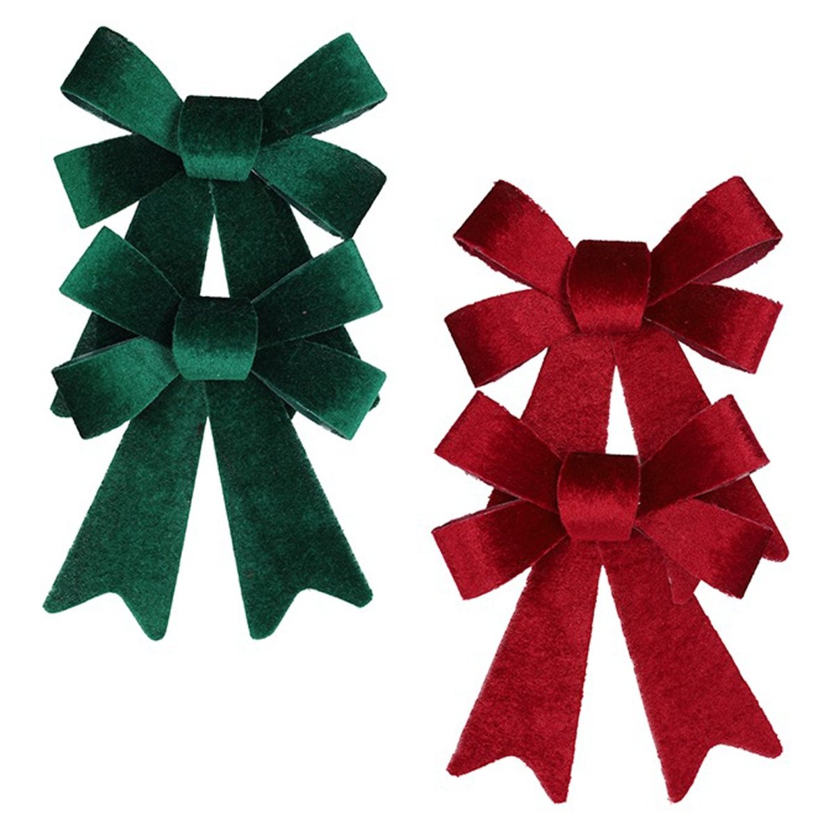 PVC Bow 2 Loops, 5.5 x 8 Inches, 2 Count | Party Expert
