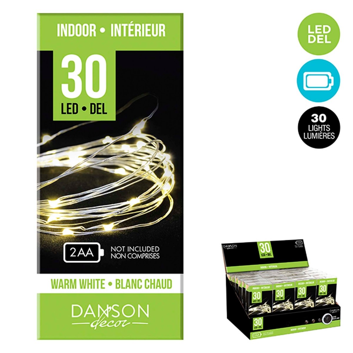 Microdot LED String Lights, Warm White, 120 Inches | Party Expert