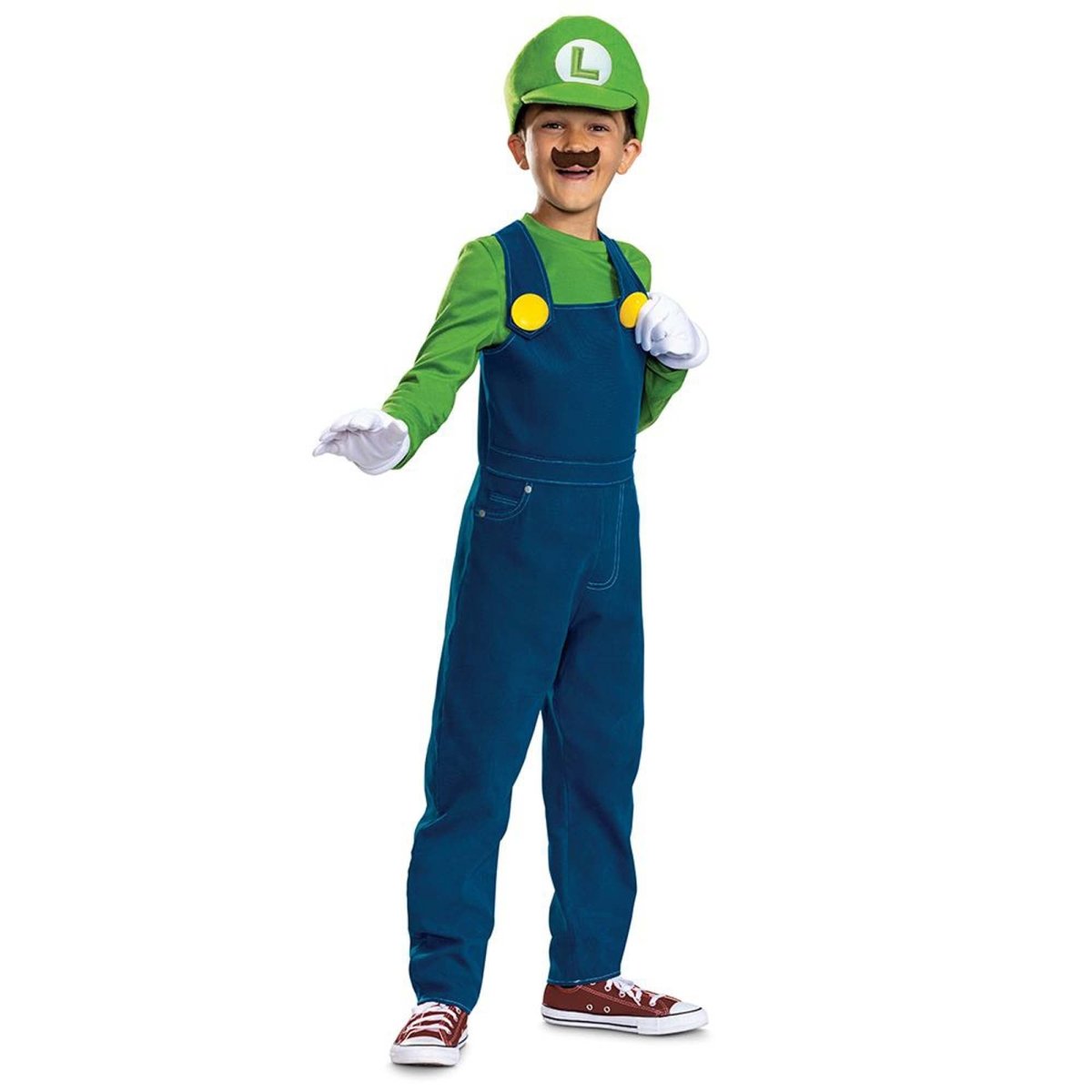 Nintendo Super Mario Bros Luigi Costume for Kids | Party Expert