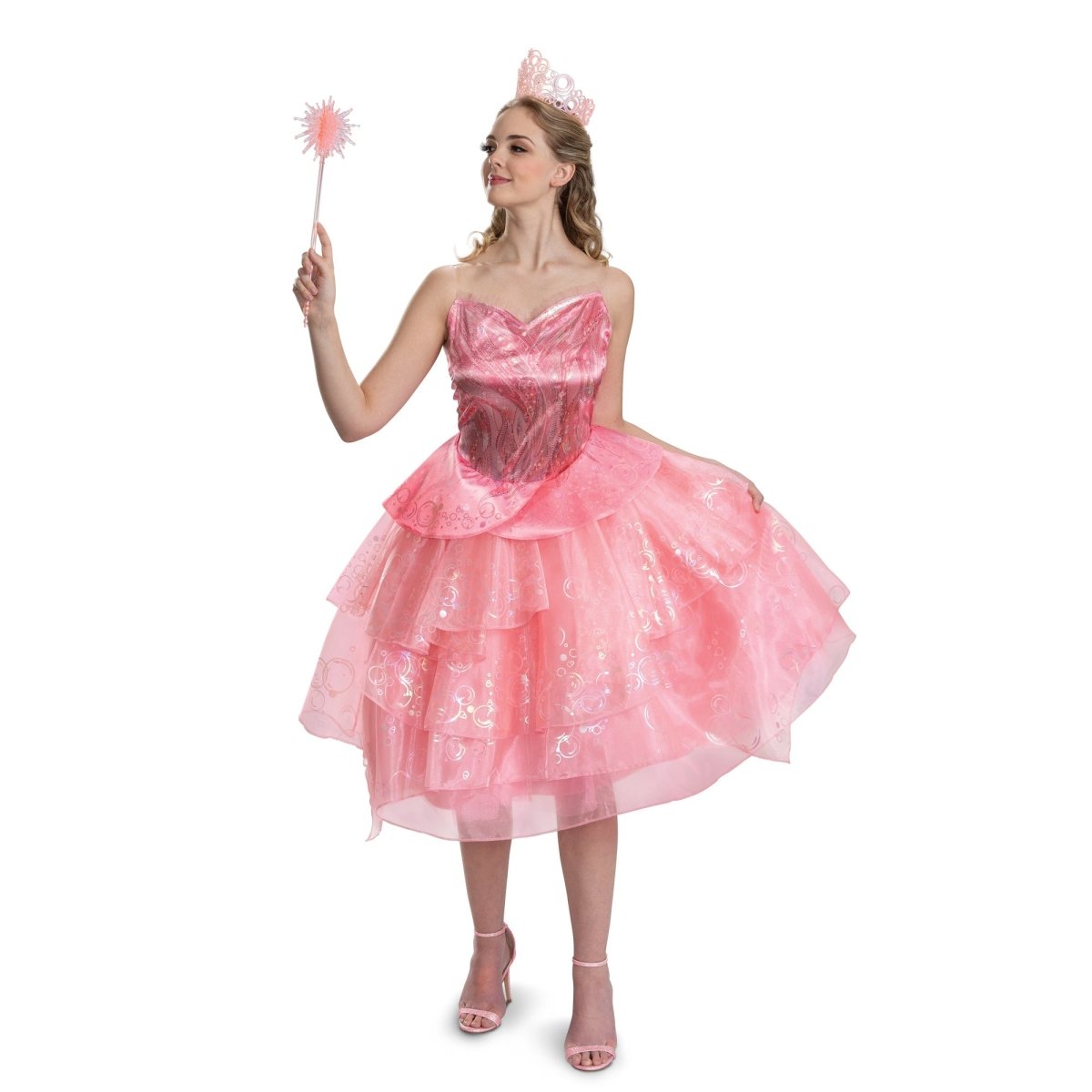 Wicked Glinda Deluxe Costume for Adults, Pink Dress | Party Expert